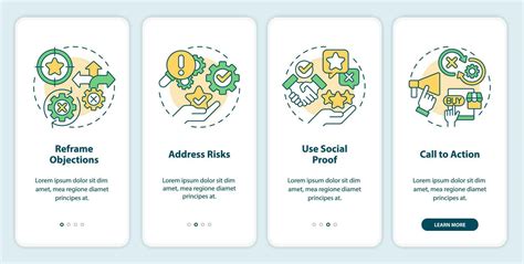 Objection Handling Techniques Onboarding Mobile App Screen Sales Negotiation Walkthrough 4
