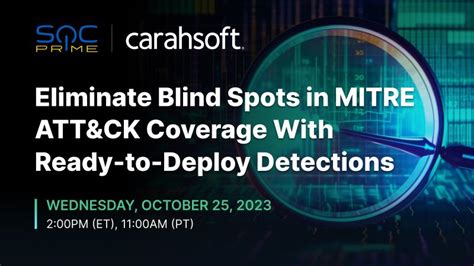 Webinar How To Improve Threat Visibility And Address Mitre Attandck Soc Prime Posted On The