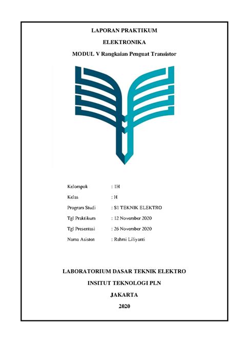 Lp M5 Elektronika Mengenal Rangkaian Penguat Transistor Laporan Praktikum Elektronika Modul
