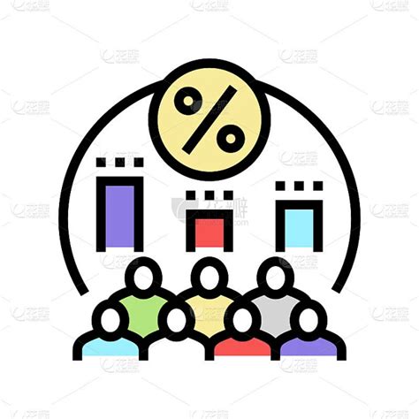 议会投票颜色图标矢量插图图片其他图片图片素材 花瓣网