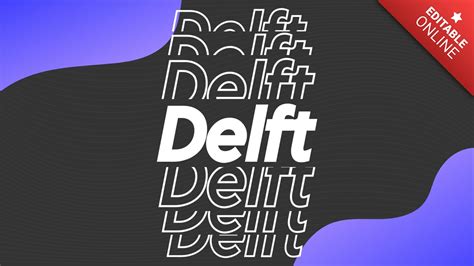 Delft Repeat Text Effect Generator