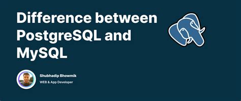 Difference Between Postgresql And Mysql Dev Community