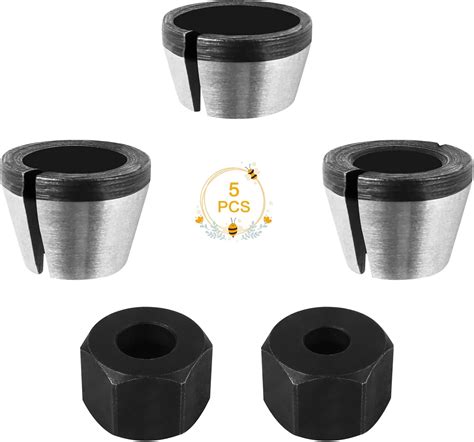 Steel Router Adapter Set Different Sizes Router Collet For Engraving Machines Tight Clamping