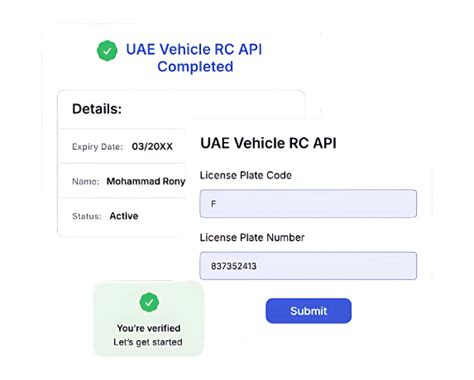 UAE Vehicle RC API Surepass Global