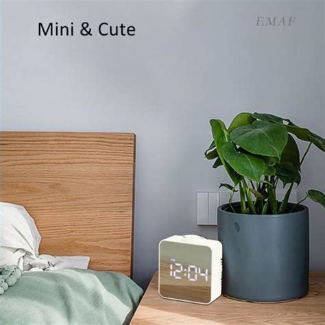 Cute LED Mirror Alarm Clock For Table Bedroom Living Room Manufacturers