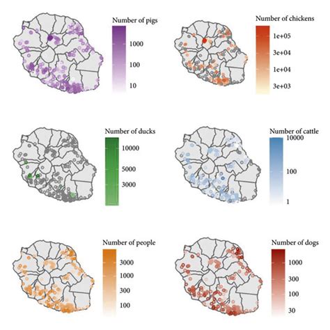 Host Population Sizes By Epidemiological Unit Grey Circles Correspond Download Scientific