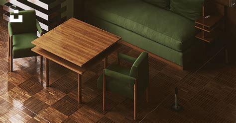 테이블 앞 벽 근처의 녹색 가죽 소파 사진 Unsplash의 무료 내부 이미지