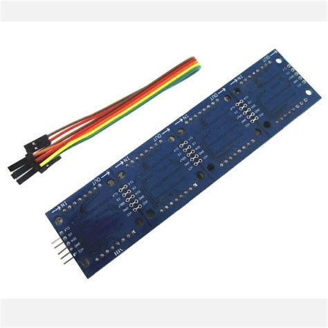 Max7219 Dot Led Matrix Microcontroller Module 4 In 1 Display 5p Line