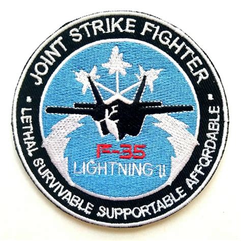 Lockheed Martin F 35 Lightning Ii Joint Strike Fighter Us Air Force Navy Patch Eur 1630
