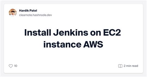 Hardik Patel On Linkedin Install Jenkins On Ec2 Instance Aws
