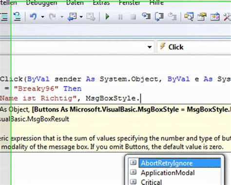Visual Basic 2008 Tutorial 3 If Befehle German Youtube