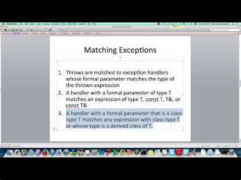 C Exception Handling Youtube