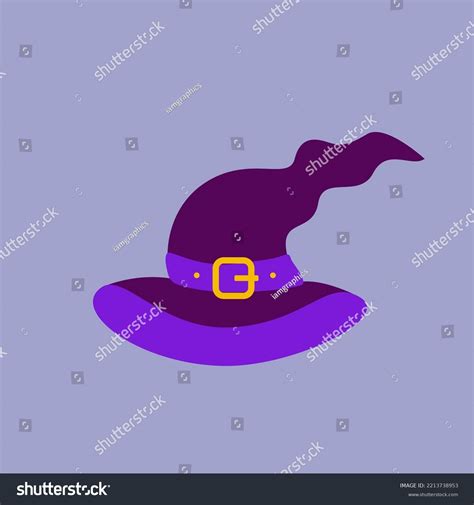 Witch Hat Silhouette Isolated Vector Illustration Stock Vector Royalty