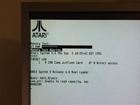 Atari System V UNIX Saga Part III SCSI Disk Replacement Virtually Fun