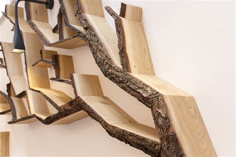 Large Feature Wall Tree Shelf Project BespOak Interiors