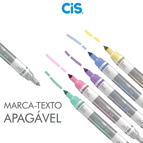Marca Texto Apagavel Lumini Ex Cis Shopee Brasil