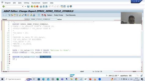 125 abap programming field symbols assigning part of data objects