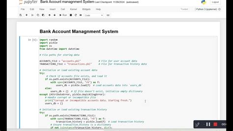Krishna Kumar Sahani On Linkedin Python Codingprojects Bankingsystem Datapersistence