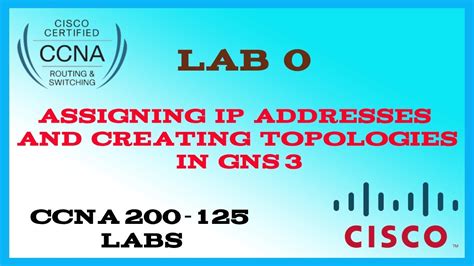 00 Assigning Ip Addresses And Creating Topologies In Gns 3 Youtube