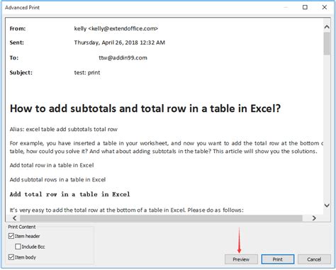 How To Print Emails Without Cutting Off On The Side In Outlook