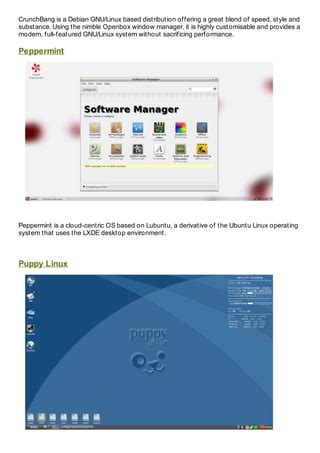 Top Lightweight Linux Distros PDF