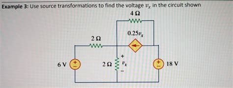 Solved Example 3 Use Source Transformations To Find The