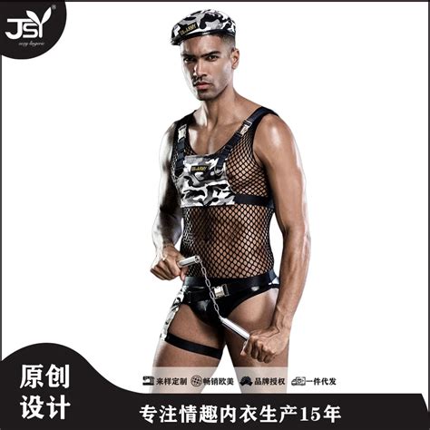 New Men S Sexy Lingerie Camouflage Adult Nightclub Sexy Uniforms Play Bar Body Suits Body Suit