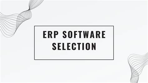 Erp Software Selection Pdf