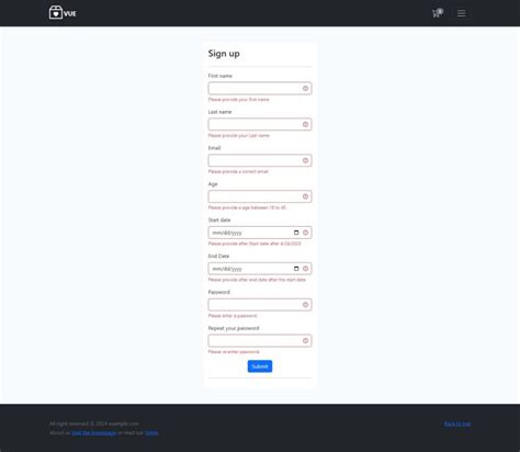 vue 3 form validation example with explanation ahmed shaltout
