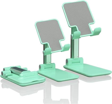 Amazon Com Sexeeg Portable Cell Phone Stand For Desk Adjustable Foldable Tablet Mount Mobile