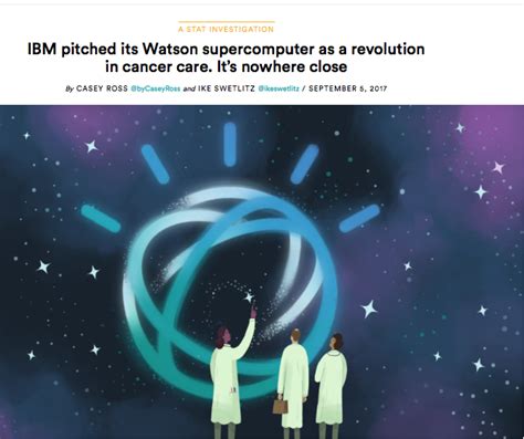 Ibm Watsons Skills In Oncology Elementary According To An Investigation Cancer World Archive