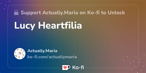 Lucy Heartfilia Ko Fi ️ Where Creators Get Support From Fans Through