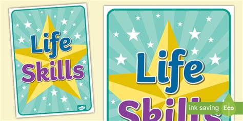 Life Skills Display Poster Teacher Made Twinkl