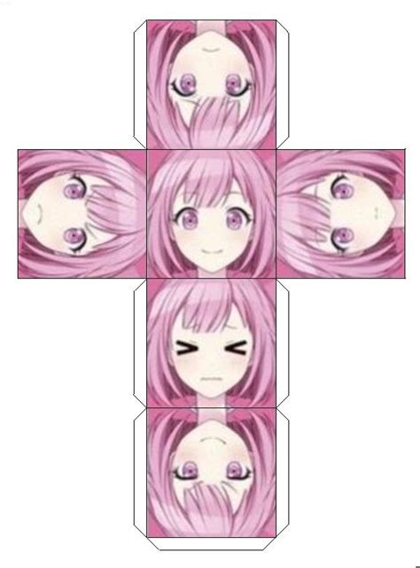 Project Sekai Emu Otori Cube Paper Doll Template Paper Cube Paper Doll Printable Templates