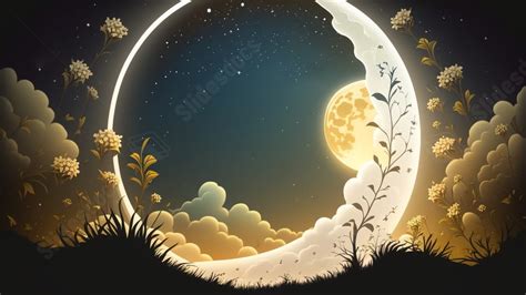 Beautiful Moon Powerpoint Background For Free Download Slidesdocs