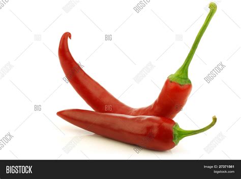 Two Red Peppers Image And Photo Free Trial Bigstock