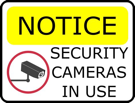 Clipart Security Camera Sign