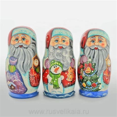 Пин от пользователя Автушенко Алла на доске Матрешка в 2024 г Дед мороз Игрушки Санта