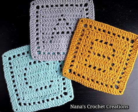 Abc Blocks Filet Crochet Pattern Filet Crochet Alphabet Square