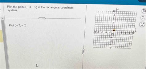 Solved Plot The Point 3 5 In The Rectangular Coordinate System