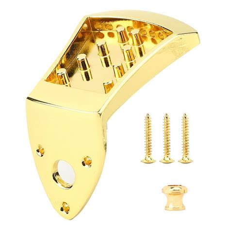 Gold Mandolin Tailpiecemandolin Tailpiece Golden 8 String Triangular