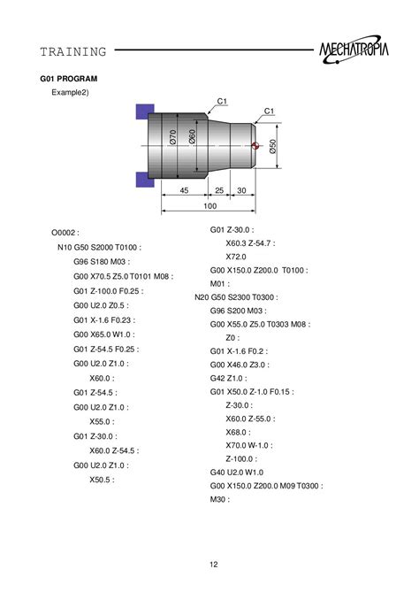 Fanuc Ot G Code Training Manual