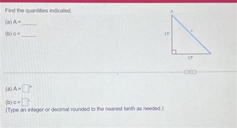 Solved Find The Quantities Indicated A A B C A A