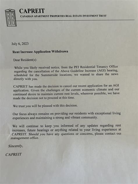 Jessica On Twitter Our Continued Desire To Maintain Current Rent
