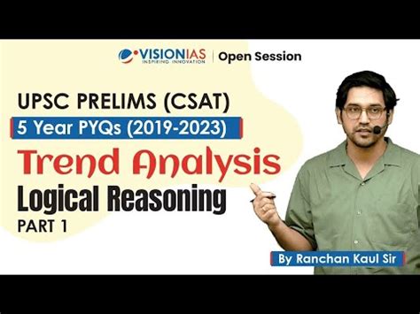 Logical Reasoning UPSC Prelims CSAT Year PYQ Trend Analysis Part YouTube