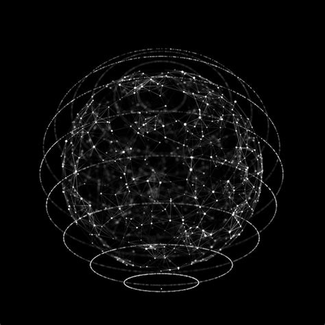 Premium Photo Sphere Made Up Of Points And Lines Network Connection