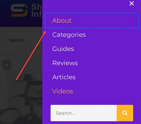 Mobile Popup Menu Border Relementor