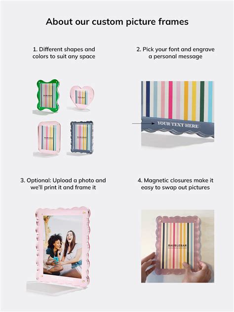 Personalized Picture Frames Custom Acrylic Frames Baublebar