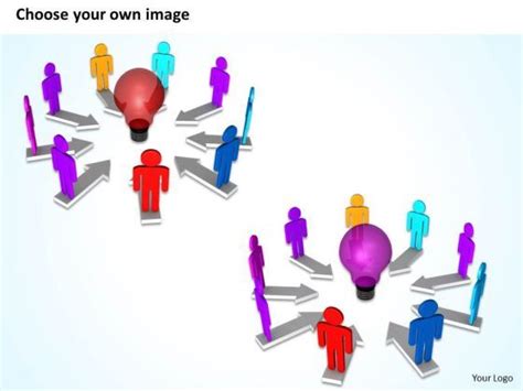 Business Process Flow Chart Examples Light Bulb PowerPoint Templates Ppt Backgrounds For Slides