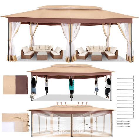 Cobizi Heavy Duty Outdoor Gazebo 12x20